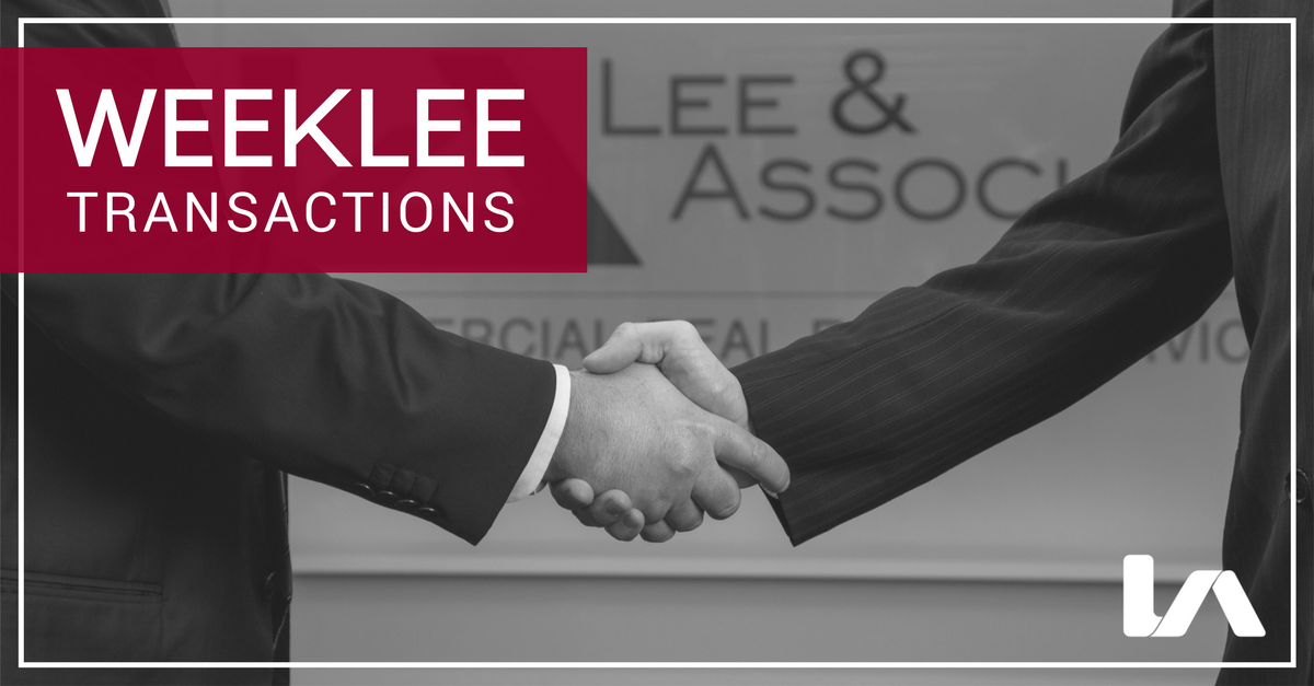 LEE & ASSOCIATES: WEEKLEE TRANSACTIONS – JULY 21, 2020 - Dallas/Fort Worth