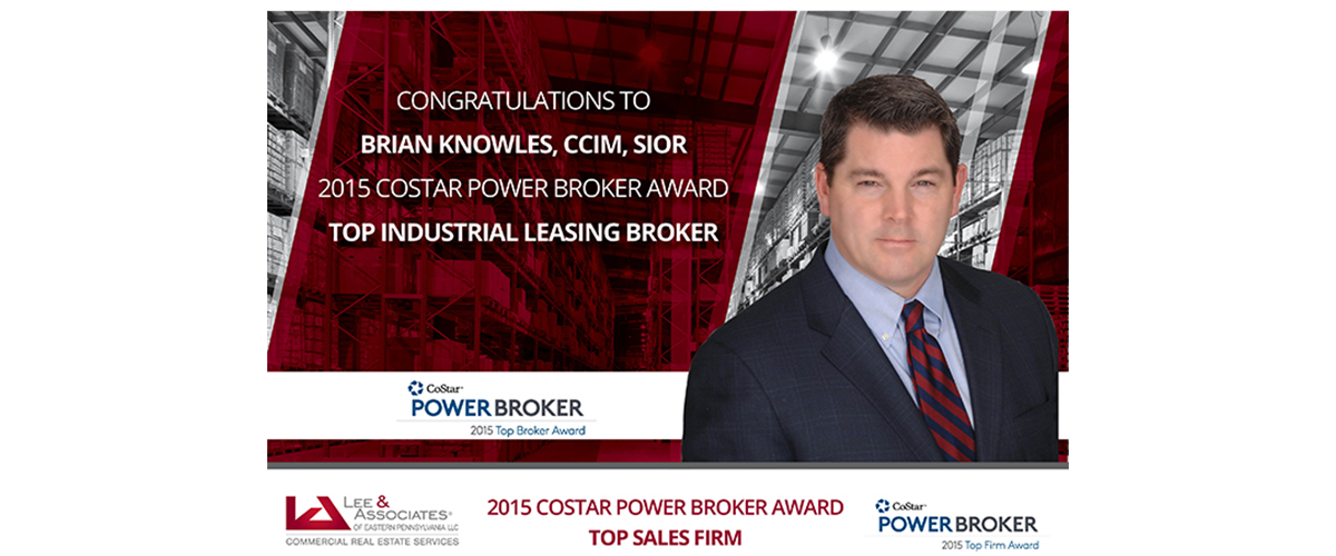 Principal Brian Knowles, CCIM, SIOR and the Firm of Lee & Associates of ...