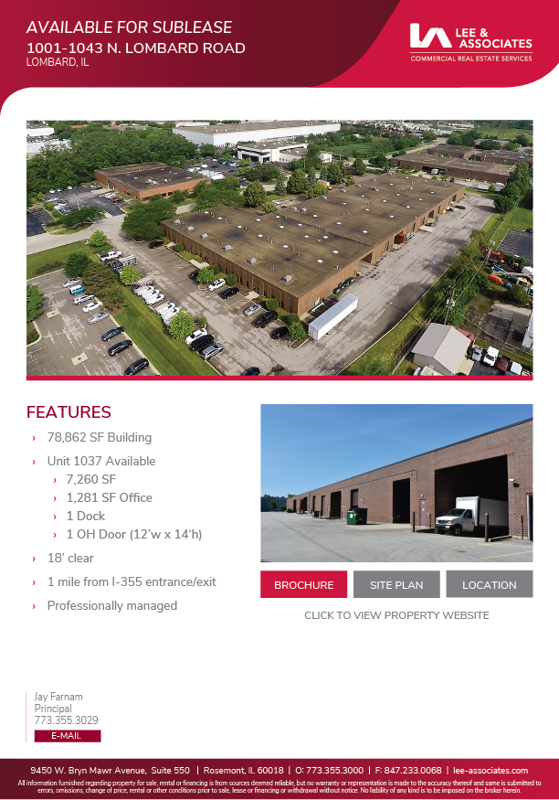 Multiple Units Available for Lease - Lombard