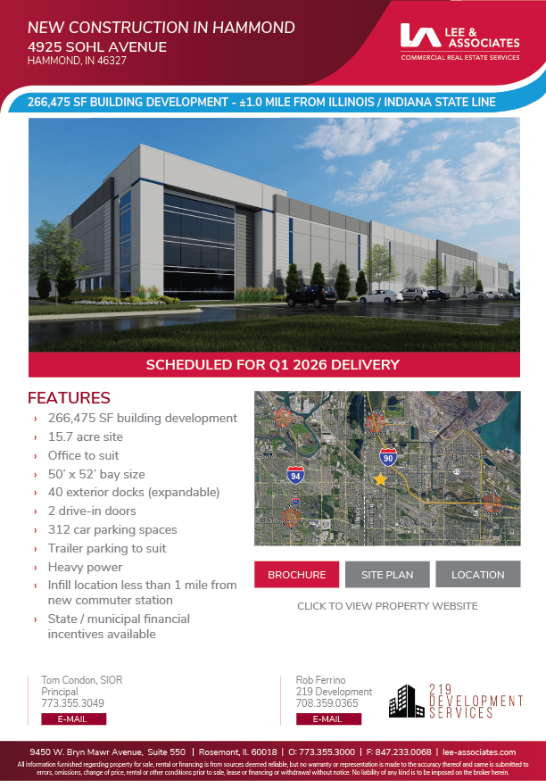 266,475 SF Building Development Available in Hammond | 1.0 Mile from IL ...