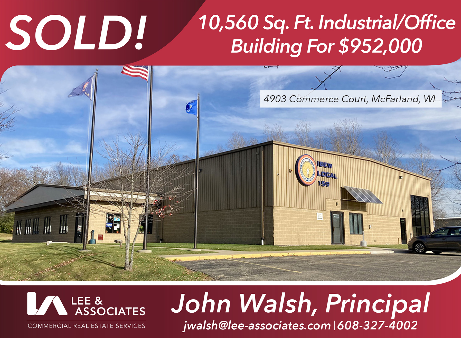 SOLD! 10,560 SQ. FT. INDUSTRIAL/OFFICE BUILDING - Madison | Lee ...