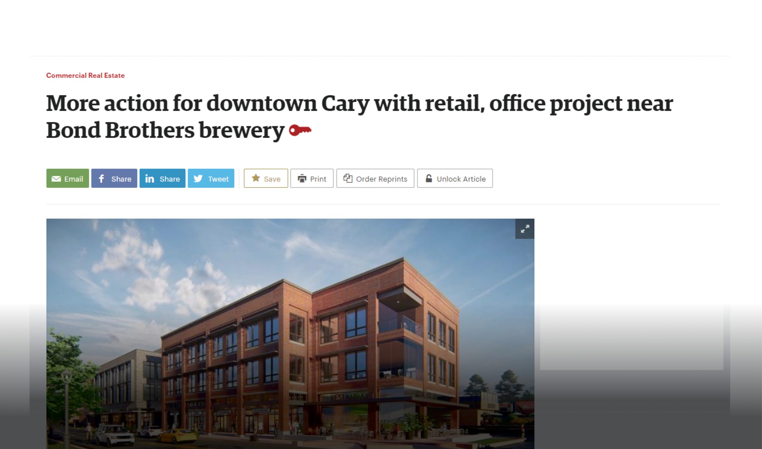 More action for downtown Cary with retail, office project near Bond ...