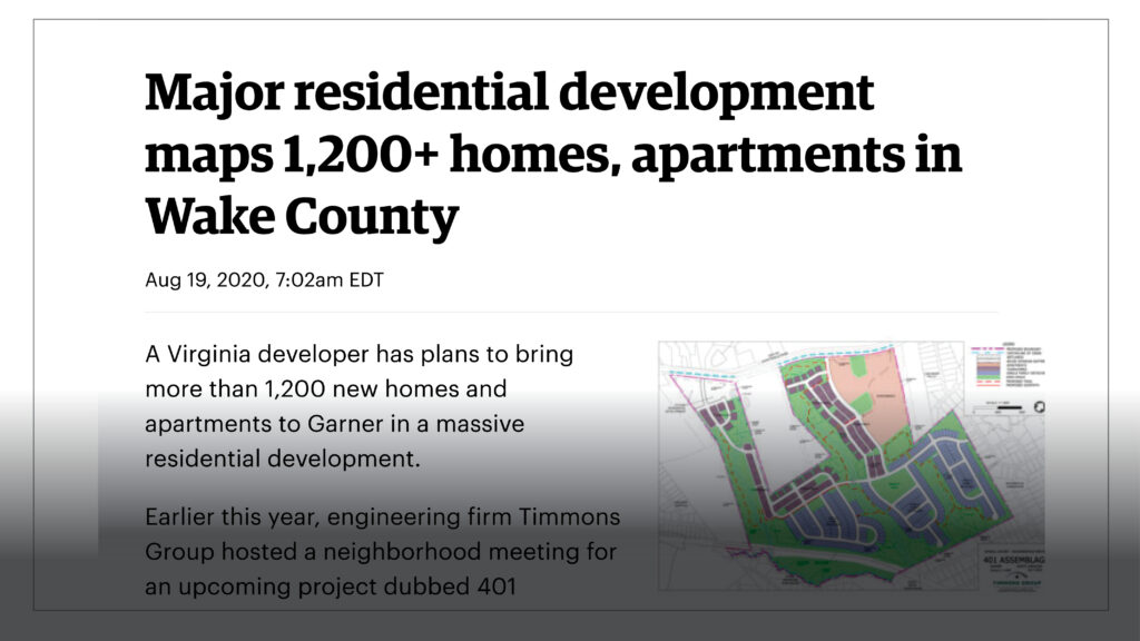 Major residential development maps 1,200+ homes, apartments in Wake ...
