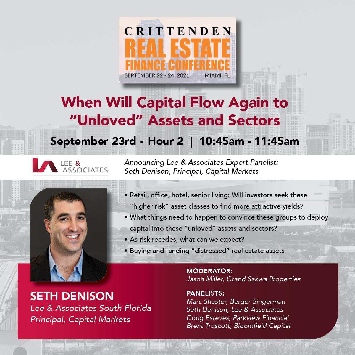 Seth Denison Speaks as Expert Panelist at 2021 Crittenden Real Estate ...